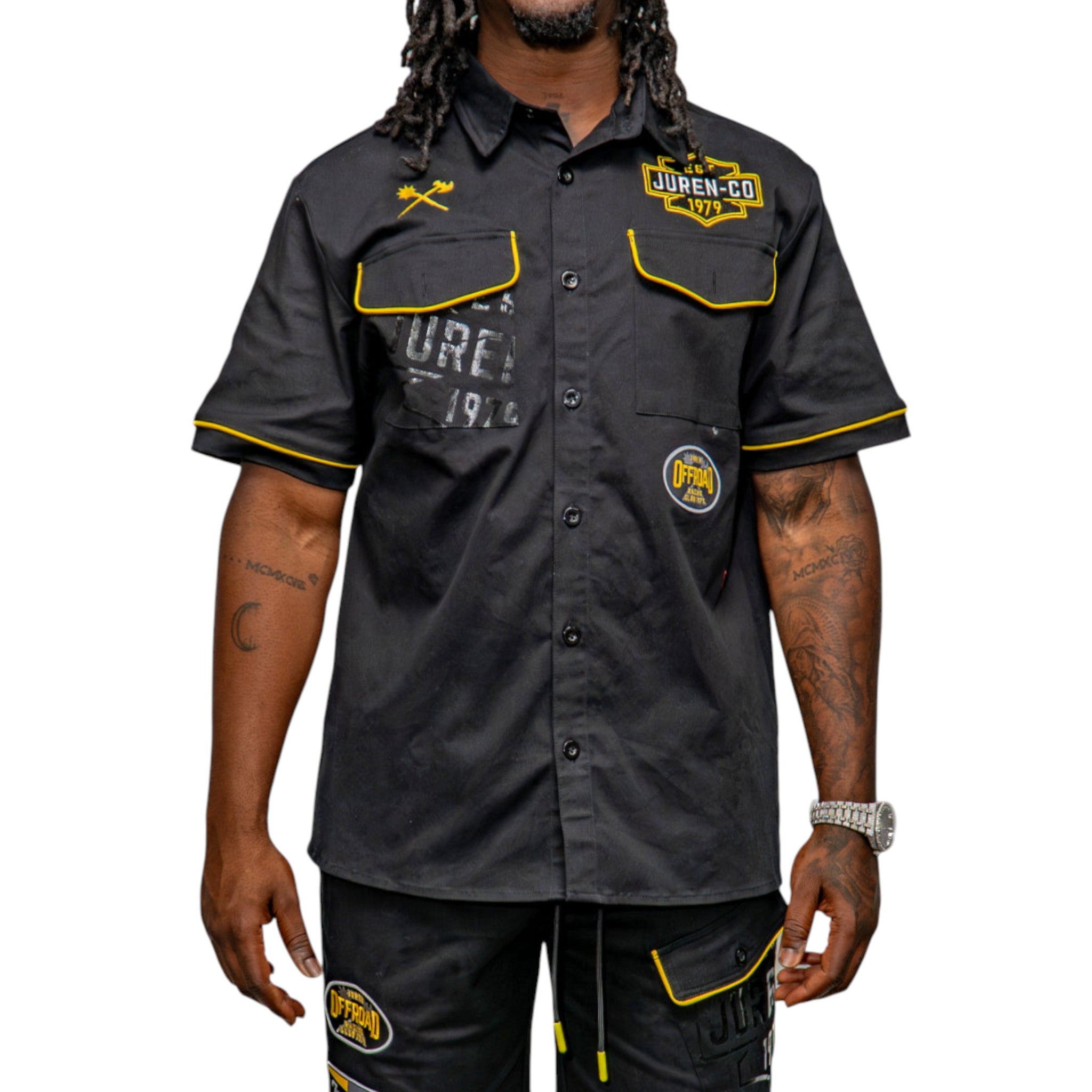 Juren Racing Club Button Up – Purple Carpet Miami