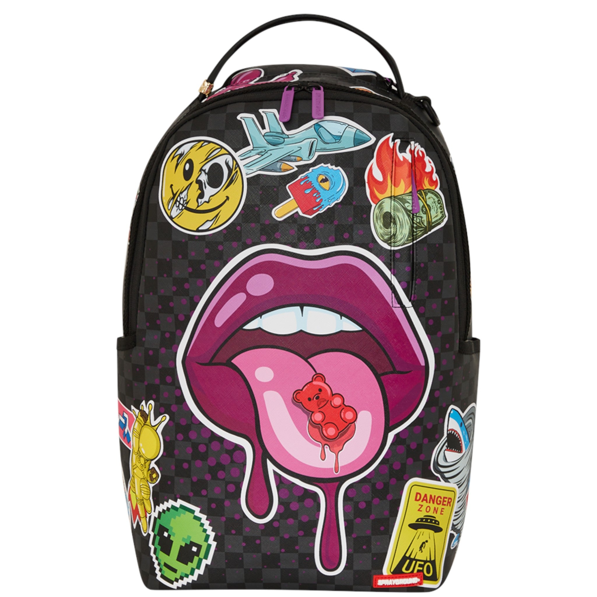 Sprayground Summer '25 LIPS SMACK DOWN DLXSV BACKPACK – Purple Carpet Miami